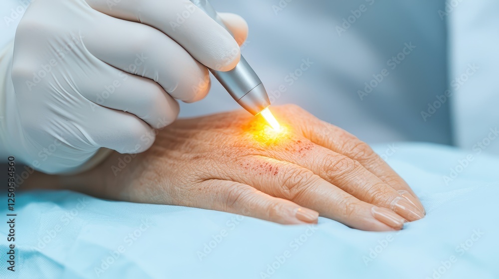 Laser Treatment Concept, Precision Laser Device for Targeting Age Spots ...