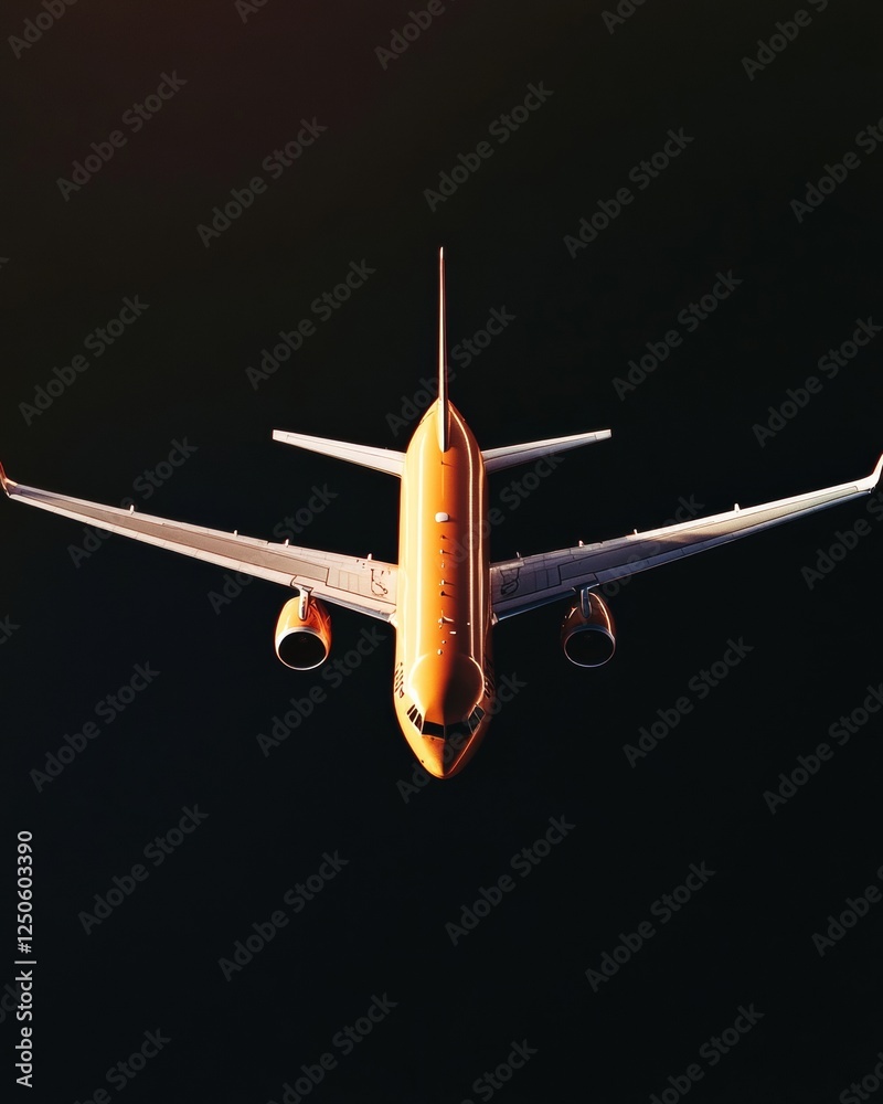 Contemporary Aerospace Safety Graphics High-Contrast Aircraft Diagram ...