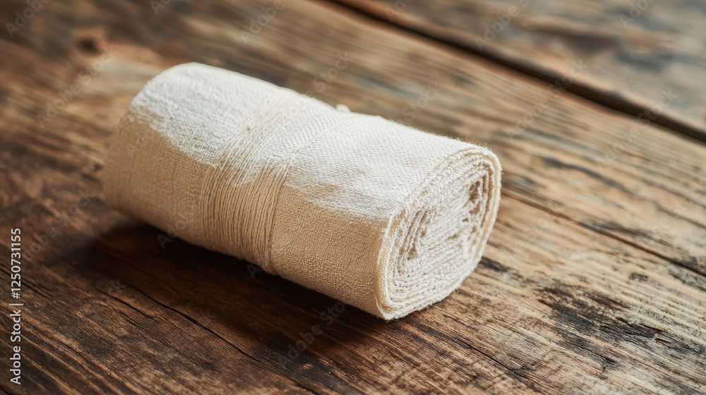 Trauma bandaging technique, first aid medical emergency. Vector people ...