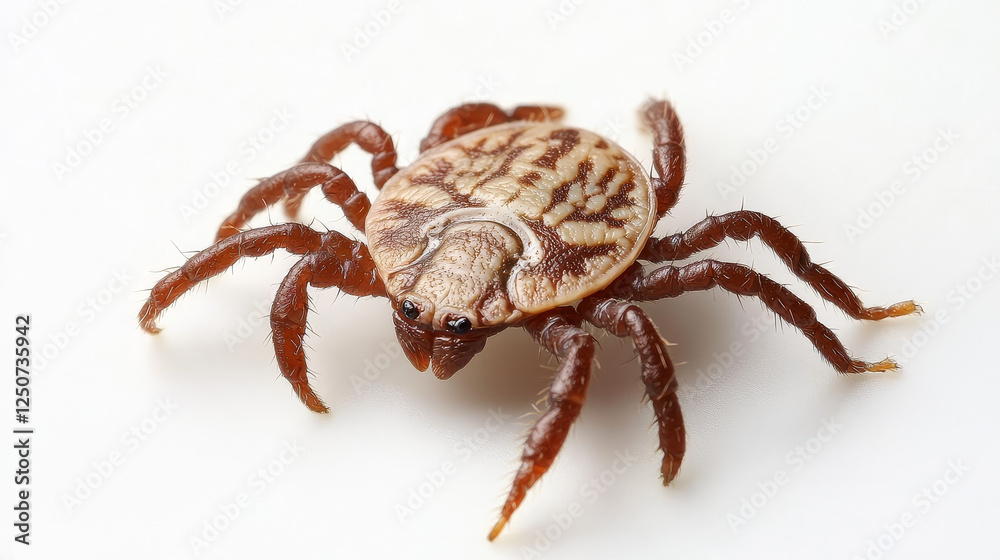 Ticks warning icon, vector beware sign with encephalitis parasite mite ...