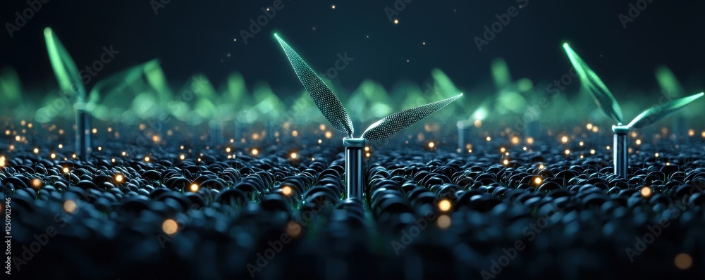 Innovative energy generation in a smart wind farm with AI-powered turbines optimizing ...