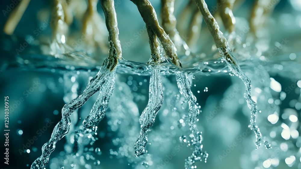 Nanotechnology-enhanced plant roots absorbing purified water in close ...