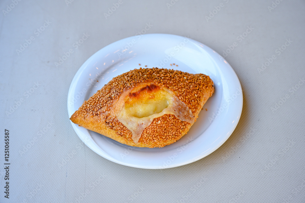 Turkish pastry product , tasty pogaca, acma . Simit, gevrek. Turkish ...