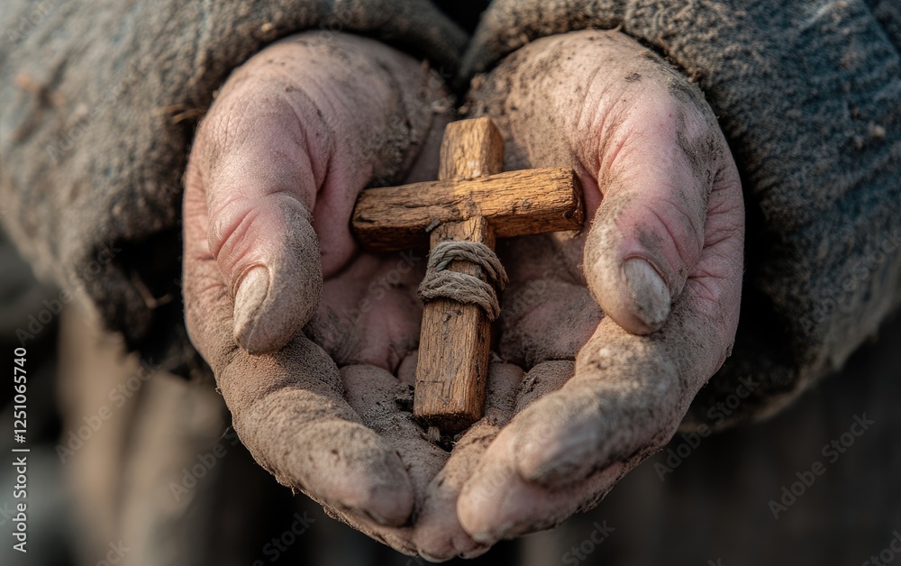 Holy Saturday: cross reflection, tomb of Jesus Christ, solemn ...