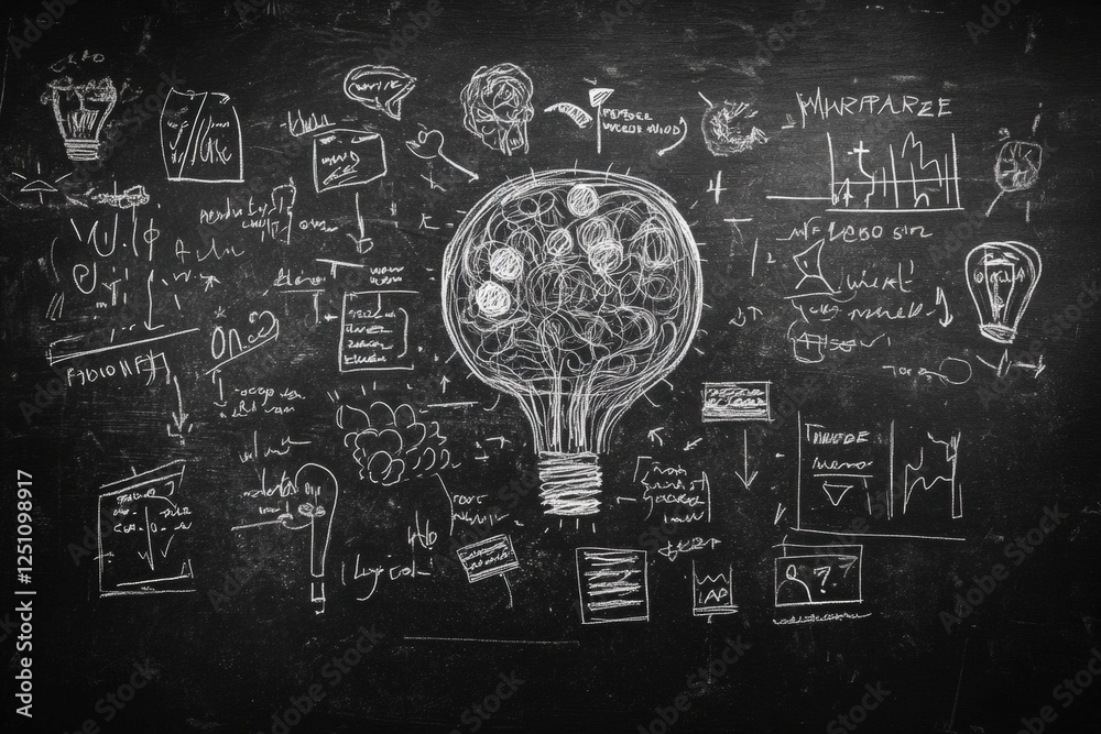 Mind map exploring emotions and artificial intelligence concepts on a ...