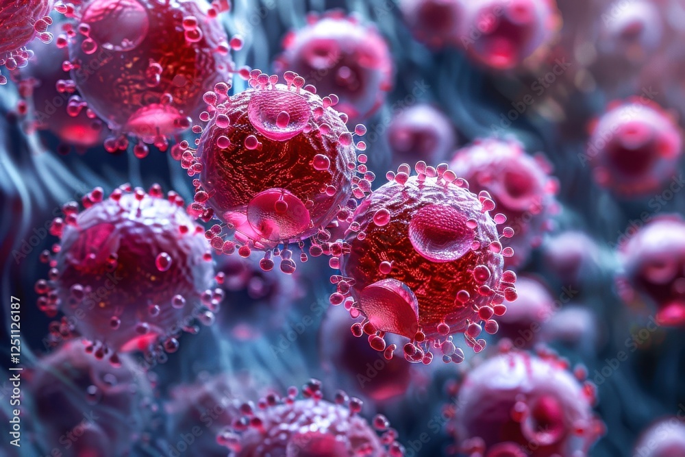 Monocytes: A high-resolution close-up of monocytes, the largest white ...