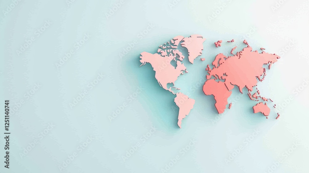 A world map highlighting countries shaded in different colors to ...