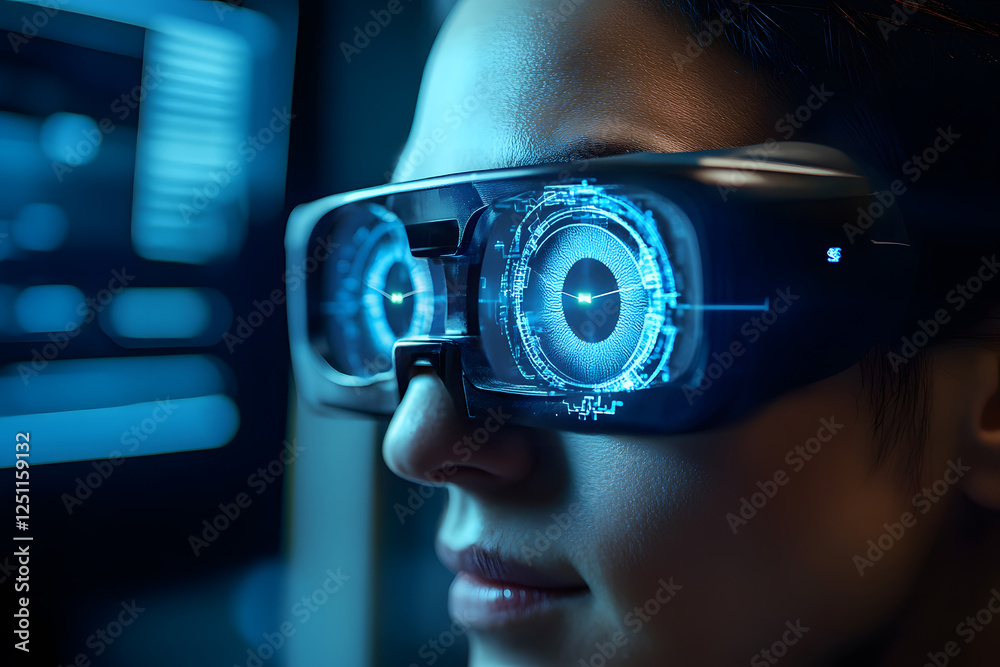 Human eye with cyber retinal recognition for neuro link connection ...