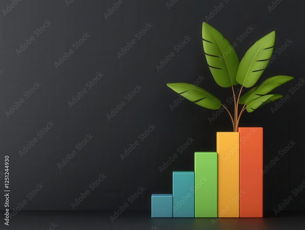 Health Risks Disease Management Bright 3d Bar Chart Tracking The