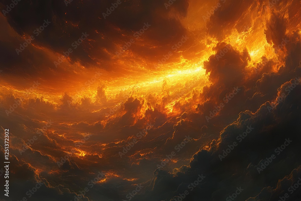 Dark Fantasy Sky: Three Moons Illuminate a Gothic Night. Perfect for ...