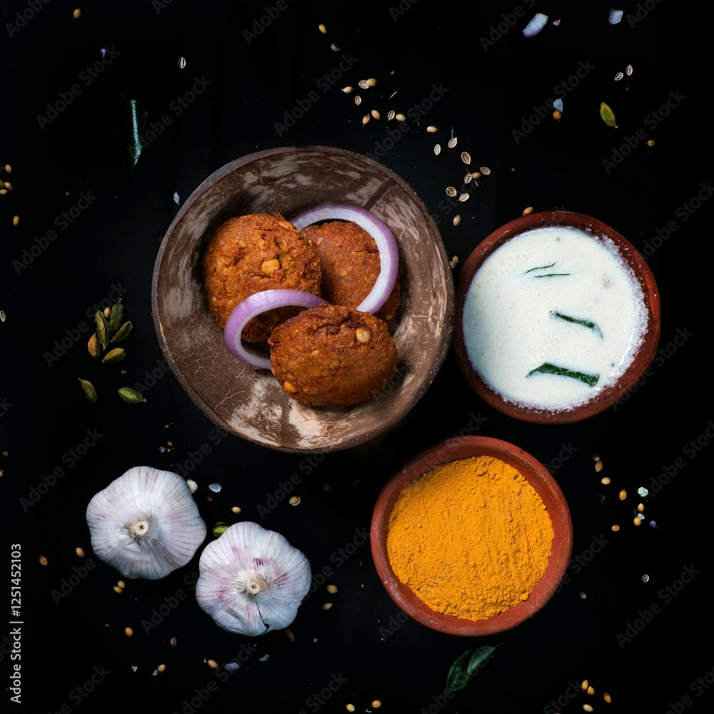 Paruppu Vadai, also known as Masala Vadai or Lentil Fritters, dhal vada ...