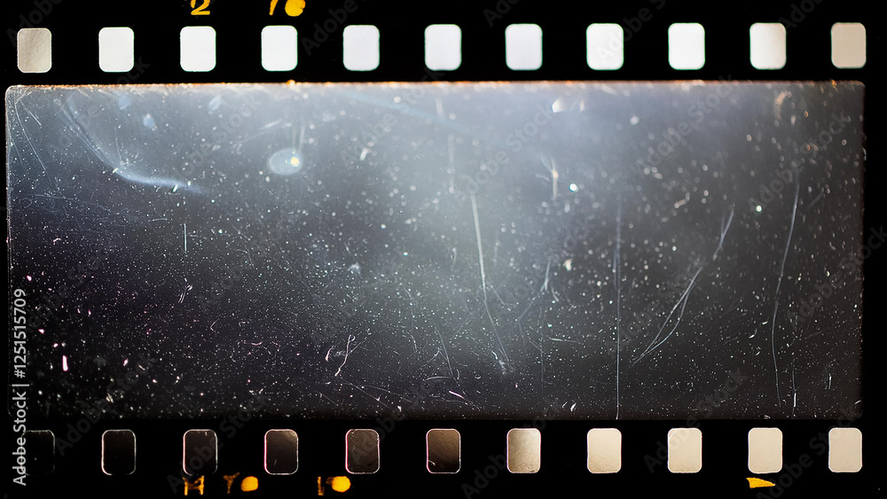 Vintage Super 8mm Film Frame Overlay with Dust, Scratches & Classic ...
