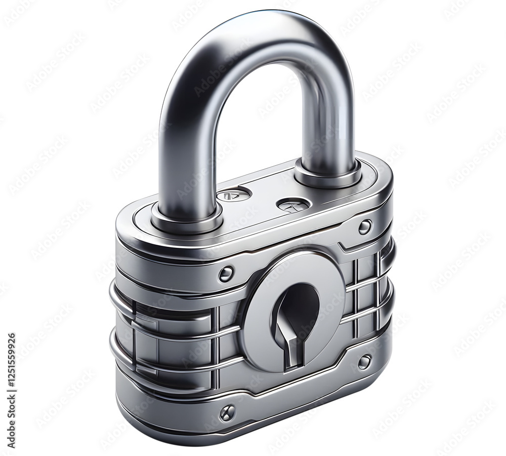 Metallic lock png locker png padlock png iron lock png metallic chrome ...