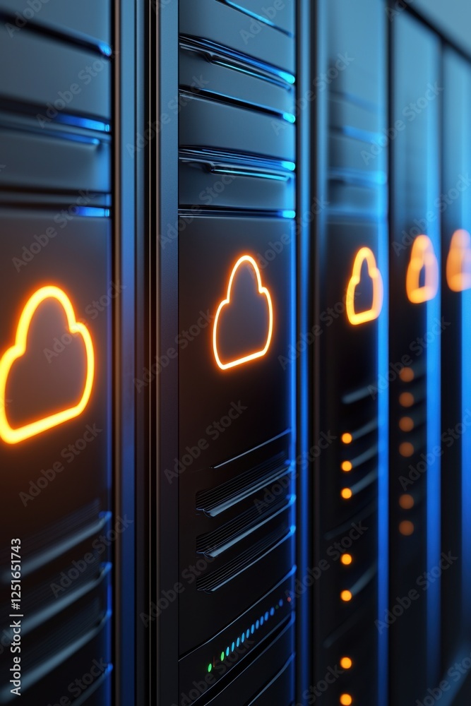 Optimizing data storage solutions cloud server room technology infrastructure digital ...