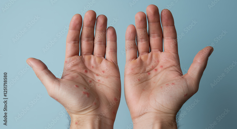 Hand-Foot-Mouth Disease: Close-up View of Red Spots on Palms | Viral ...