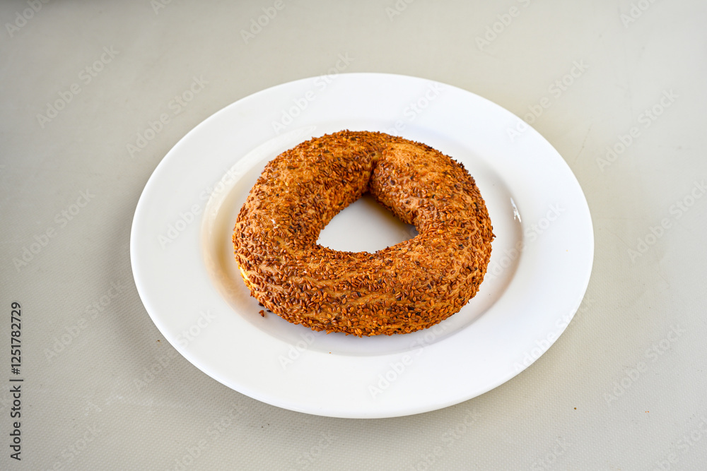 Turkish pastry product , tasty pogaca, acma . Simit, gevrek. Turkish ...