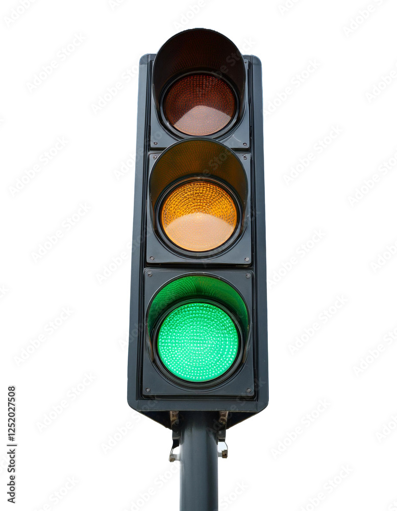 Traffic light, ready to use (transparent background) to show traffic ...