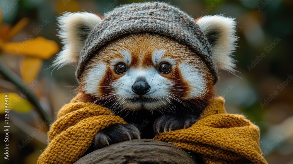 Red Panda in a forest rangera??s outfit, climbing Himalayan trees ...