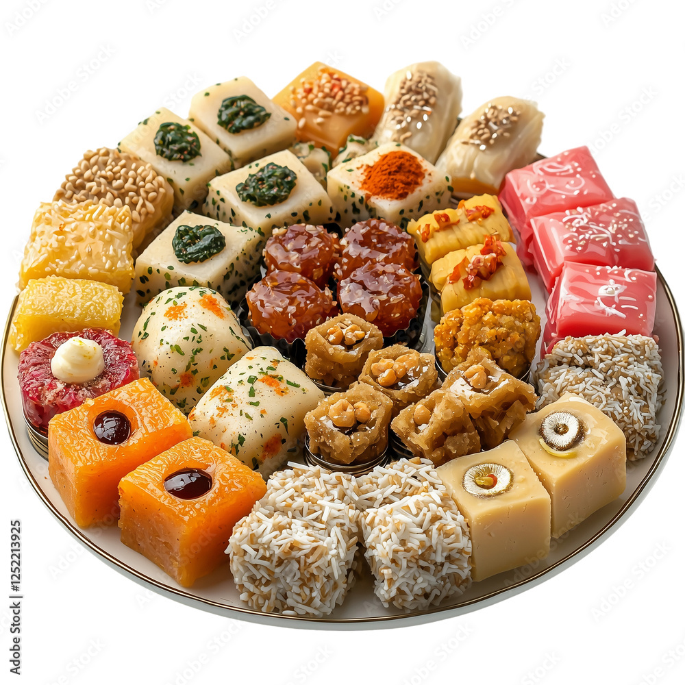Platter of Eid sweets including Sheer Khurma, Seviyan, and other ...
