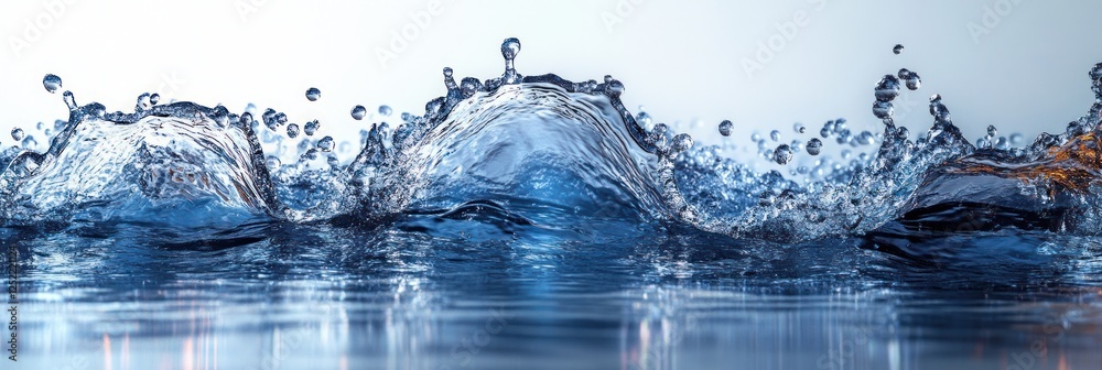 Hyper-Realistic Water Splash Letters D E F Water Alphabet Typographic ...