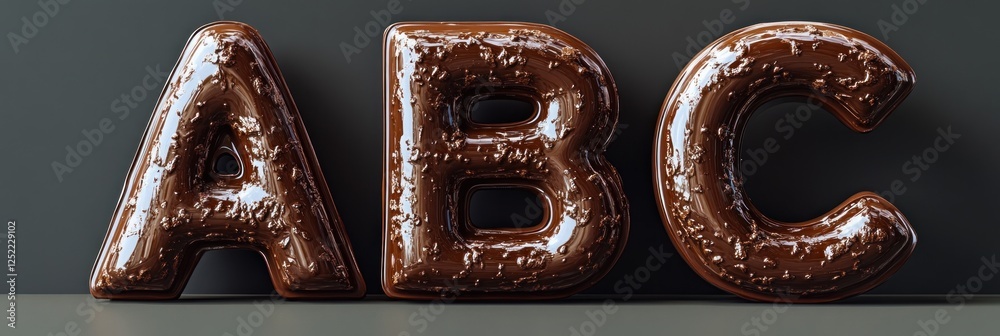 Chocolate Letters A B C Deliciously Edible Alphabet Sweet Confectionery ...