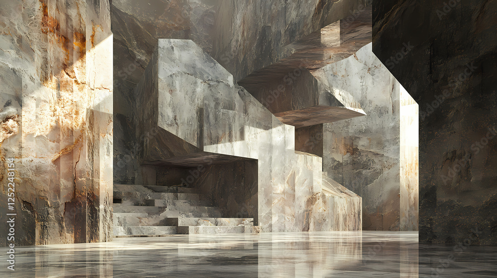 Diorite rock formations: stunning architectural photography of ...
