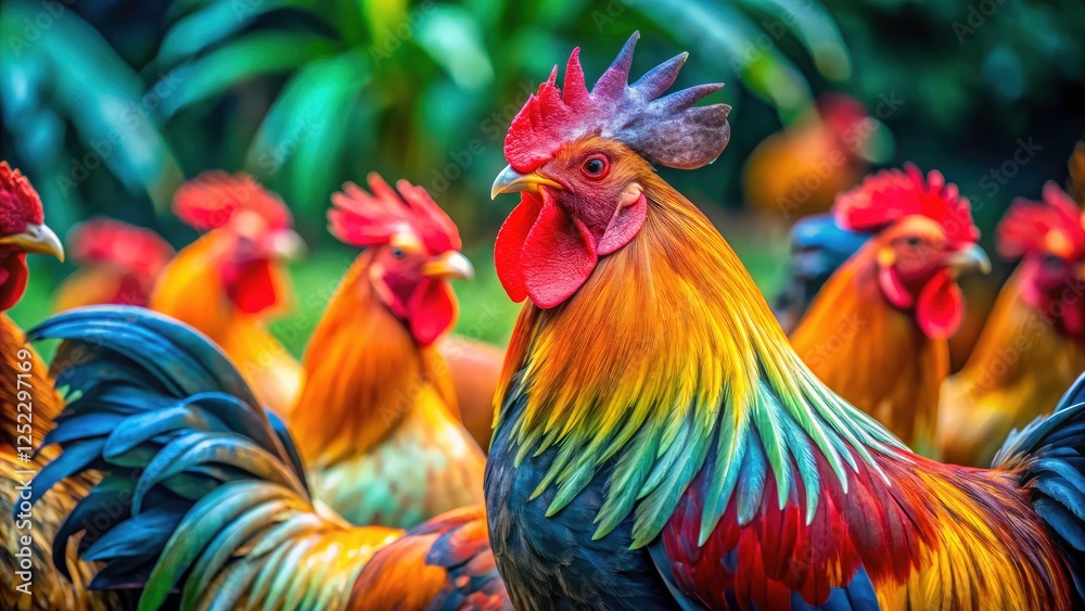 Stunning photography captures the beauty of colorful roosters and hens ...