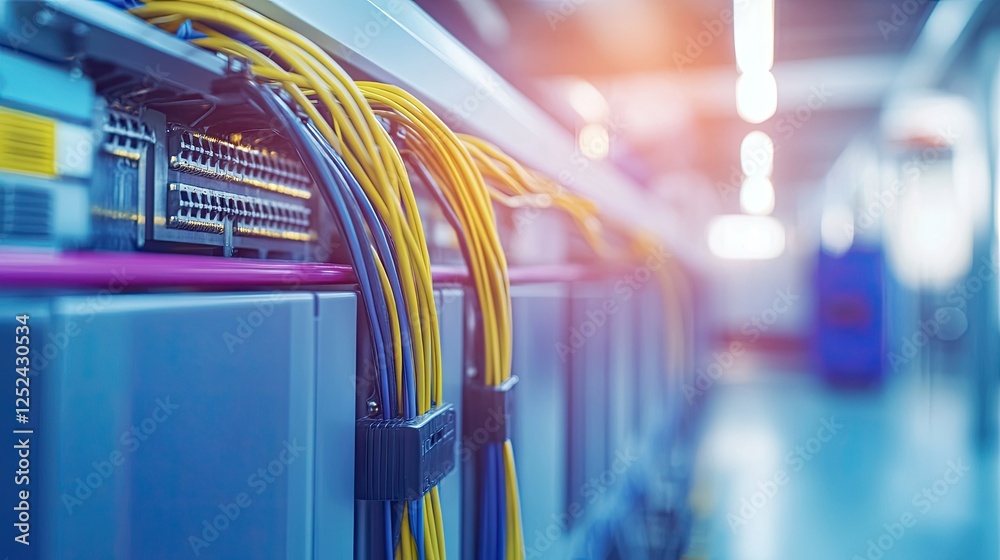 Split AC indoor unit electrical terminal with properly connected wires ...