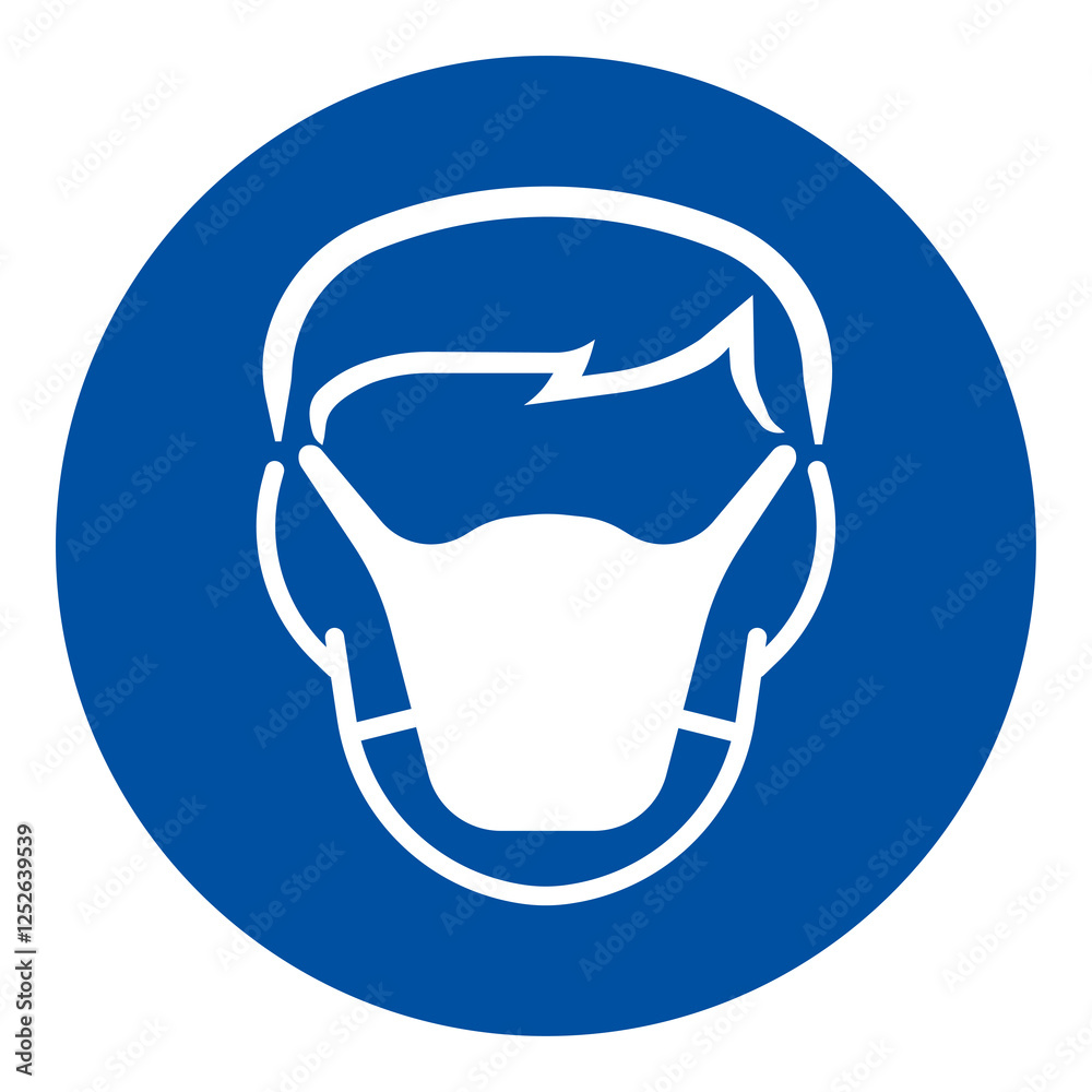 Wear mask Please Wear Face Coverings with Icon Portrait Mask-wearing ...
