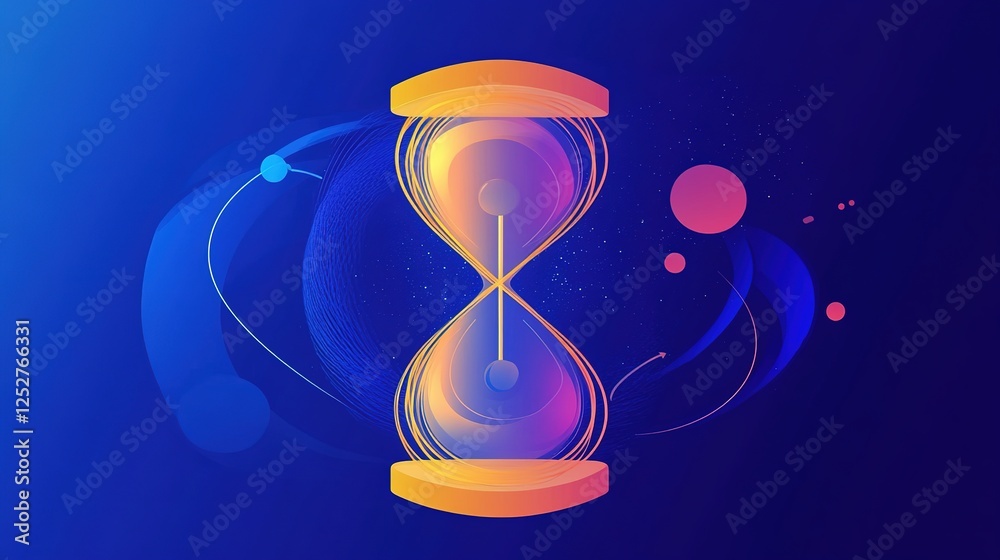 6 Steps Infographics with Hourglass Design for Visual Presentations ...