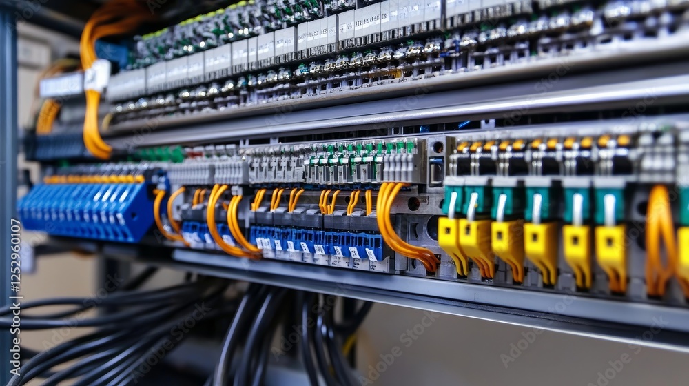 Large building electrical wiring and cabling infrastructure, comprising ...