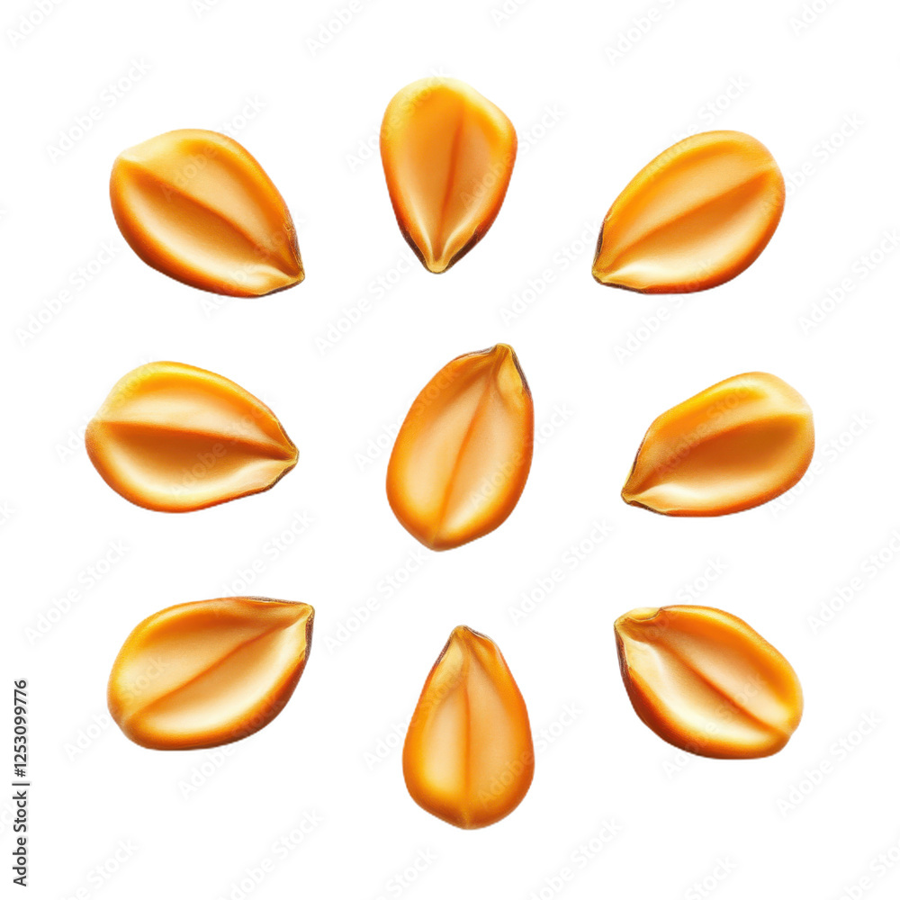 Exotic Juniper Berries Symmetrically Arranged on Pure White Background ...