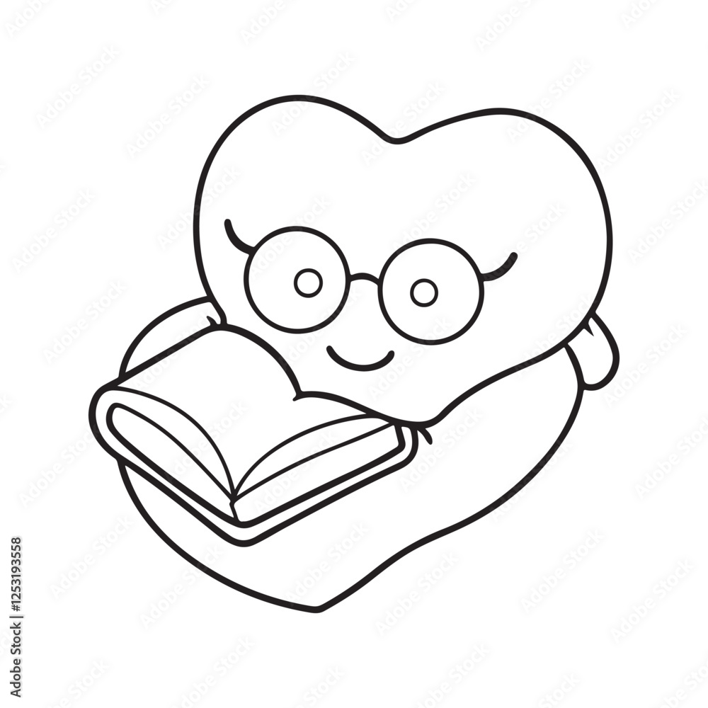 Cozy Coloring page, Line art, Bold and easy image, coloring sheet ...