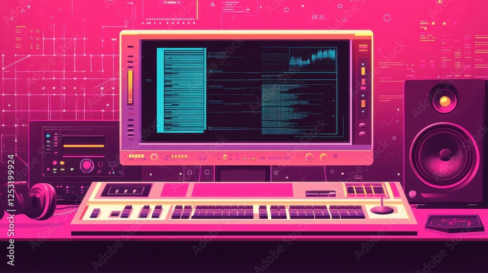 Retro old computer user interface,Pink Y2K computer window page and retro interface of PC ...