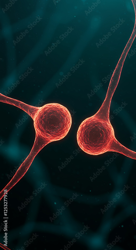 Neural Network Close-Up: Brain Cell Connection, Science Imagery, Neuron Synapse Structure ...