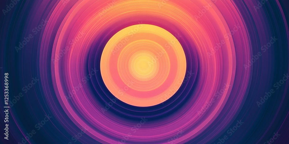 abstract scene where radial gradients create a sense of depth and focus ...