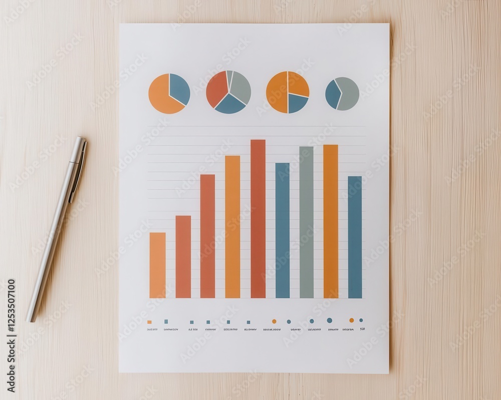 Foto de Stock net zero efficiency innovation. Flat lay of Net Zero ...