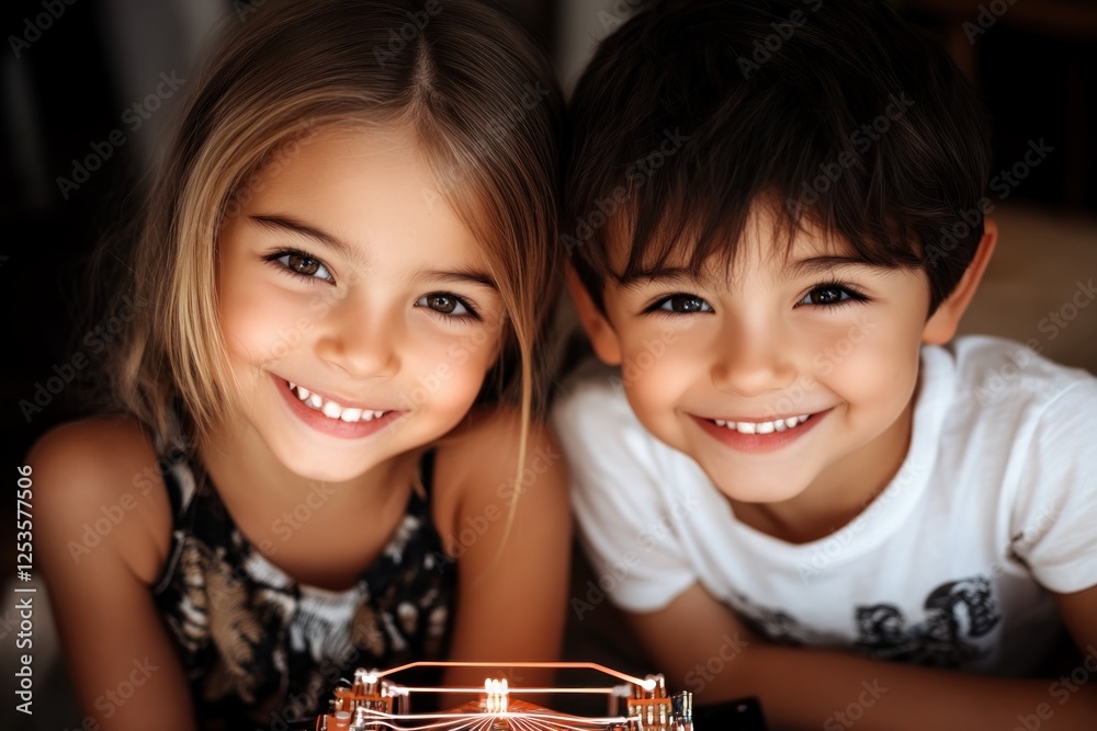 Inspire Young Innovators Children building a laser-controlled circuit and exploring STEM coding ...