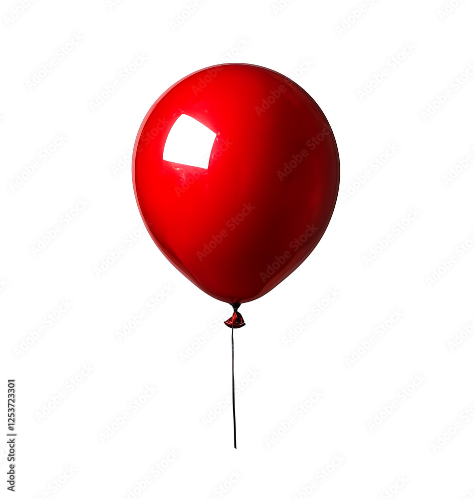 Red balloon isolated on transparent background. high resolution PNG ...