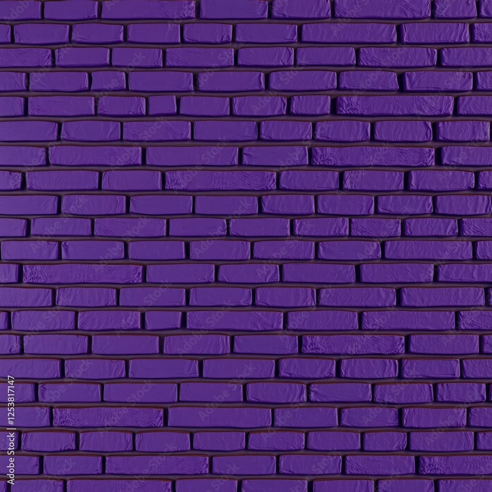 Seamless rough violet subway brick wall texture background with a ...