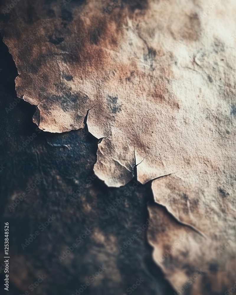 Vintage Worn Paper Texture with Burnt Edges for Historical Documents ...