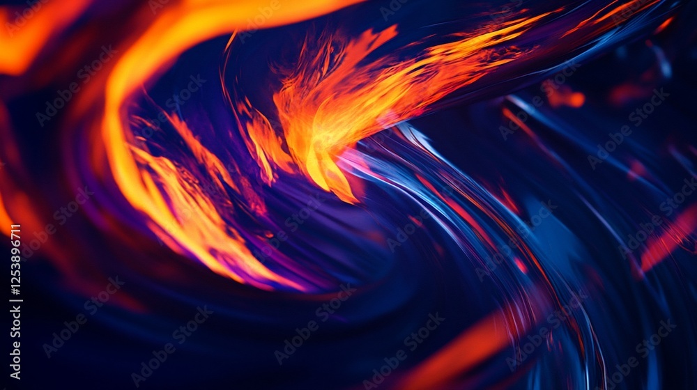 Dynamic GIF animation showing high-energy flames swirling with vibrant ...