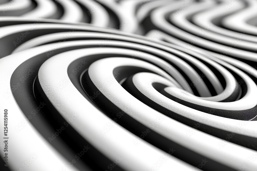 A digital creation with modern, flowing curves and waveforms rendered ...