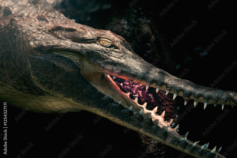 The freshwater crocodile, also known commonly as the Australian ...