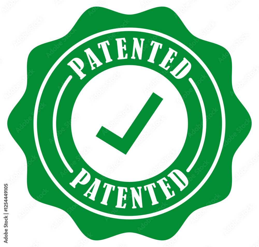 Стоковое векторное изображение «Patented icon collection different ...