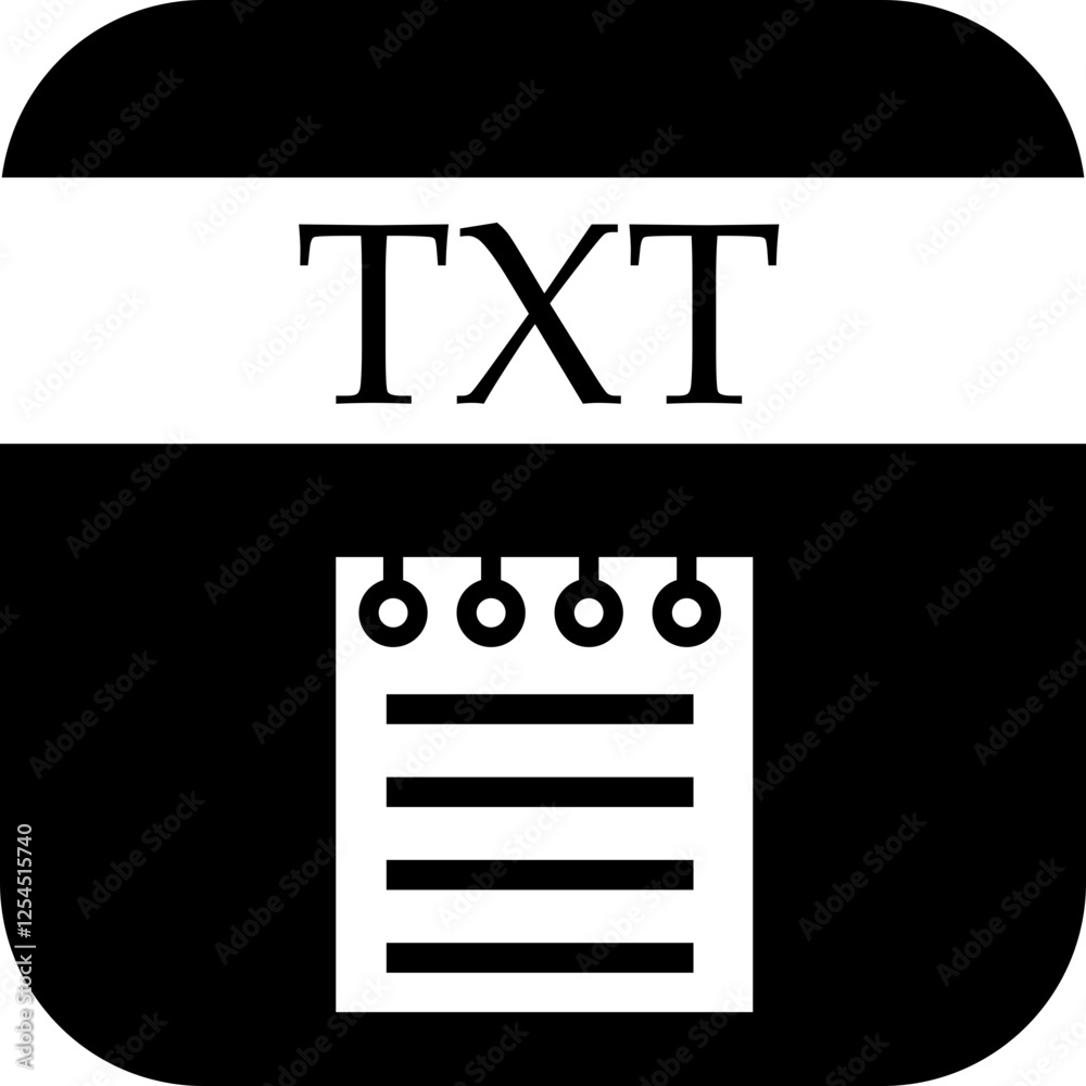 File icon. Format of document on computer flat symbol. TXT file sign ...