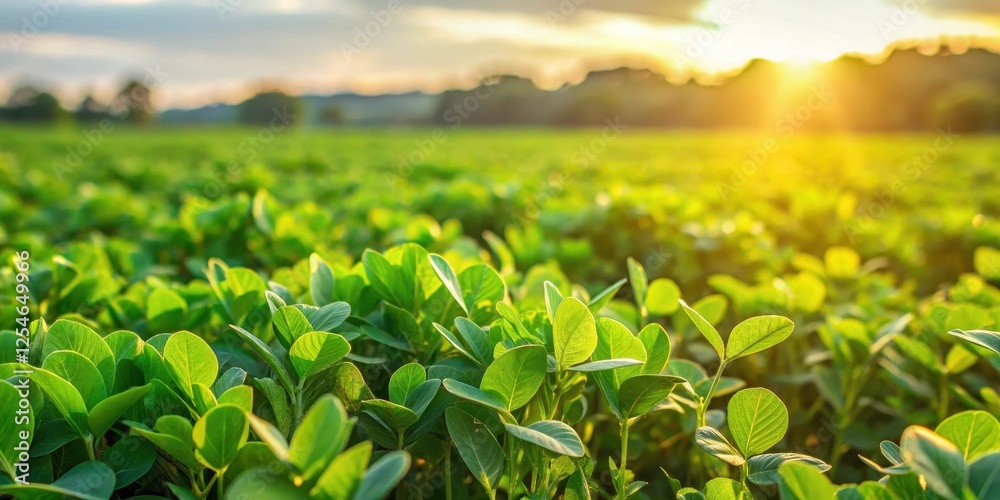 Green Gram Crop in Field with Lush Plants Growing , photosynthesis ...