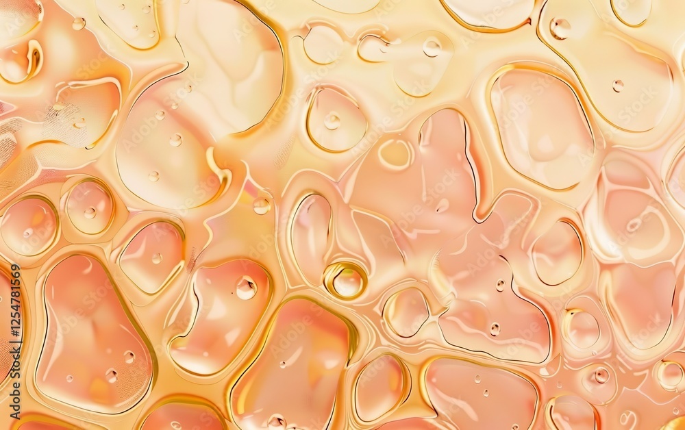 Liquid serum texture design in beauty industry. Glow from inside. Inner ...