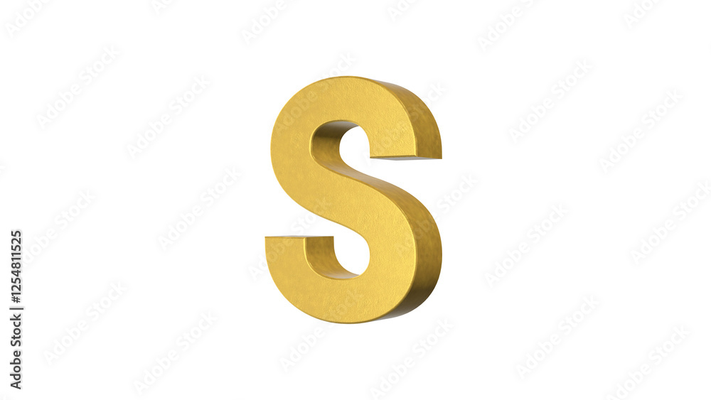 English alphabet Letter S 4k Illustration. Script text labels. Stock ...