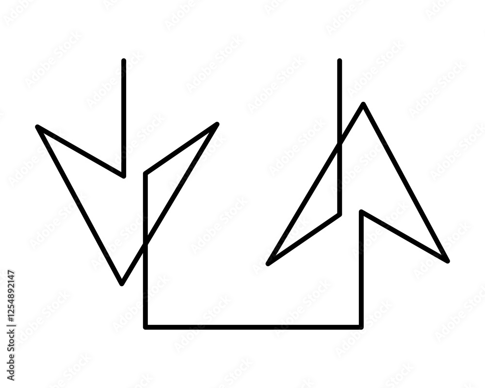 Cursor arrow one line art,hand drawn pointer,idea directions using an ...